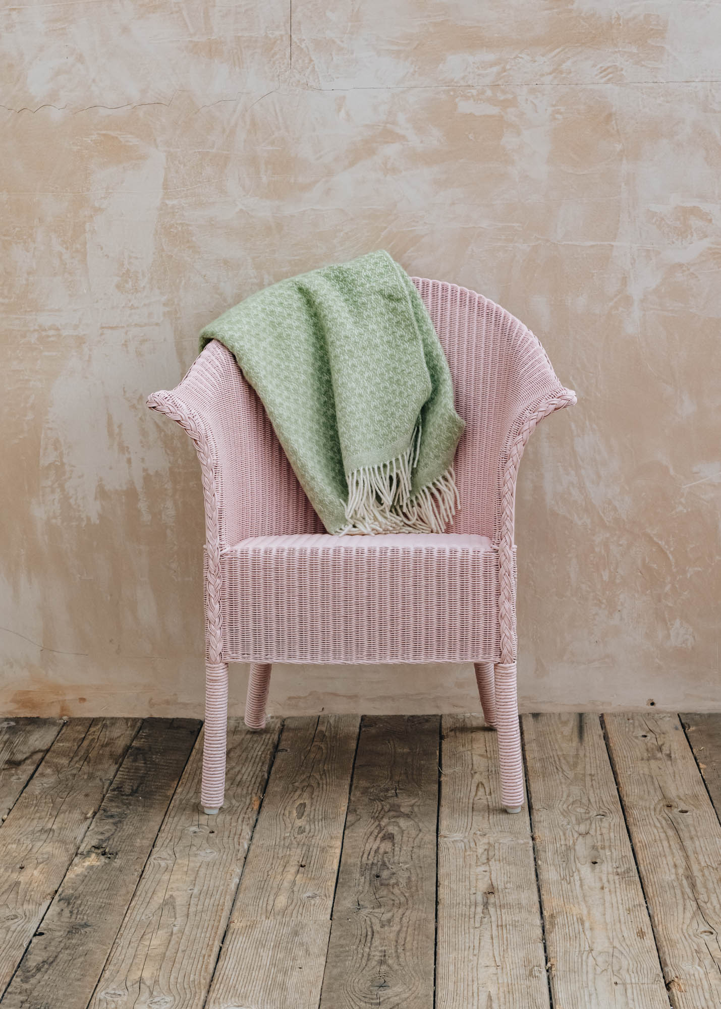 Lloyd Loom Classic Armchair in Old Pink Burford Garden Co