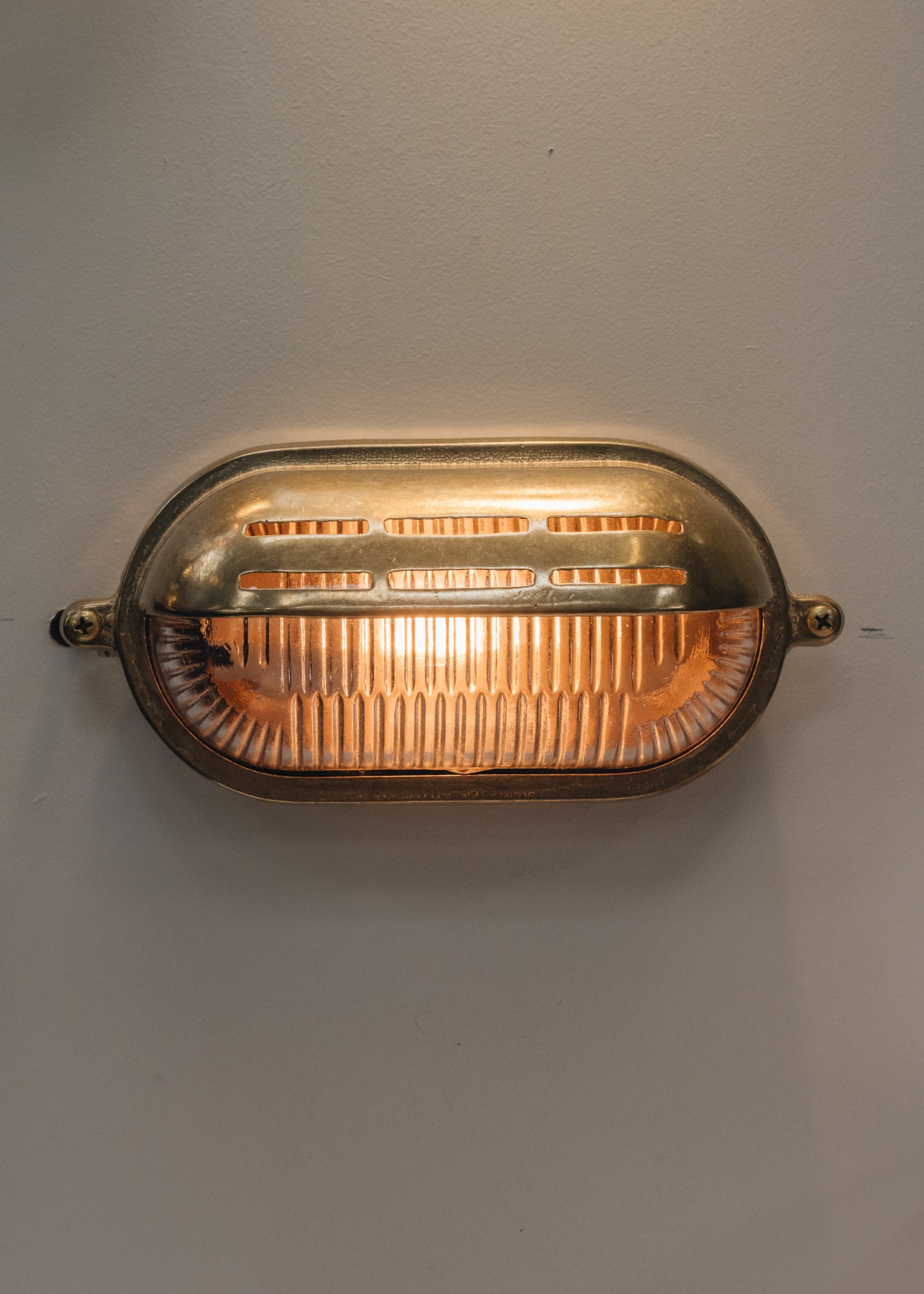 Pooky Lighting Brass Rackham Bulk Head Light | Burford Garden Co.
