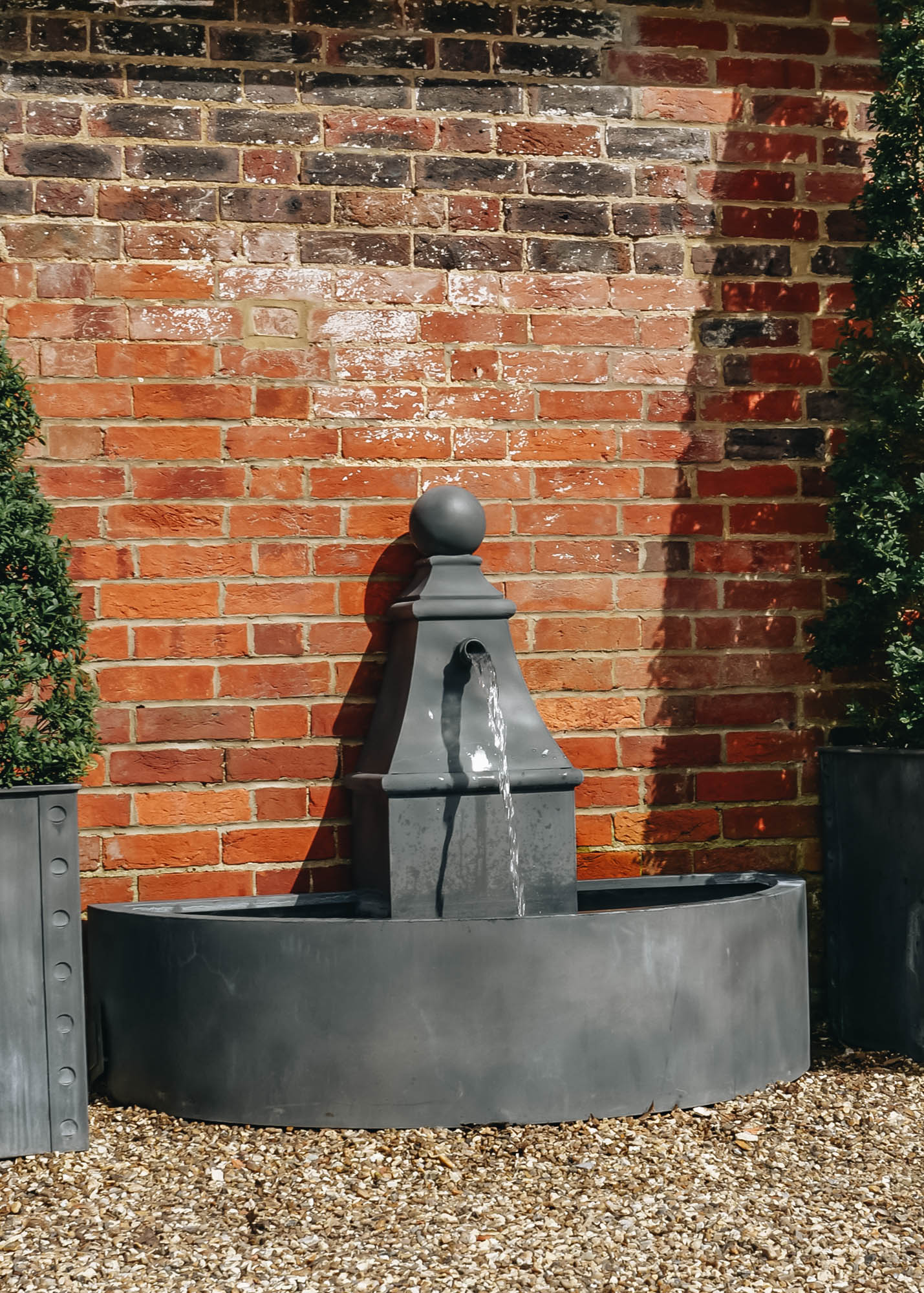Bruges Wall Zinc Water Feature | Burford Garden Co.