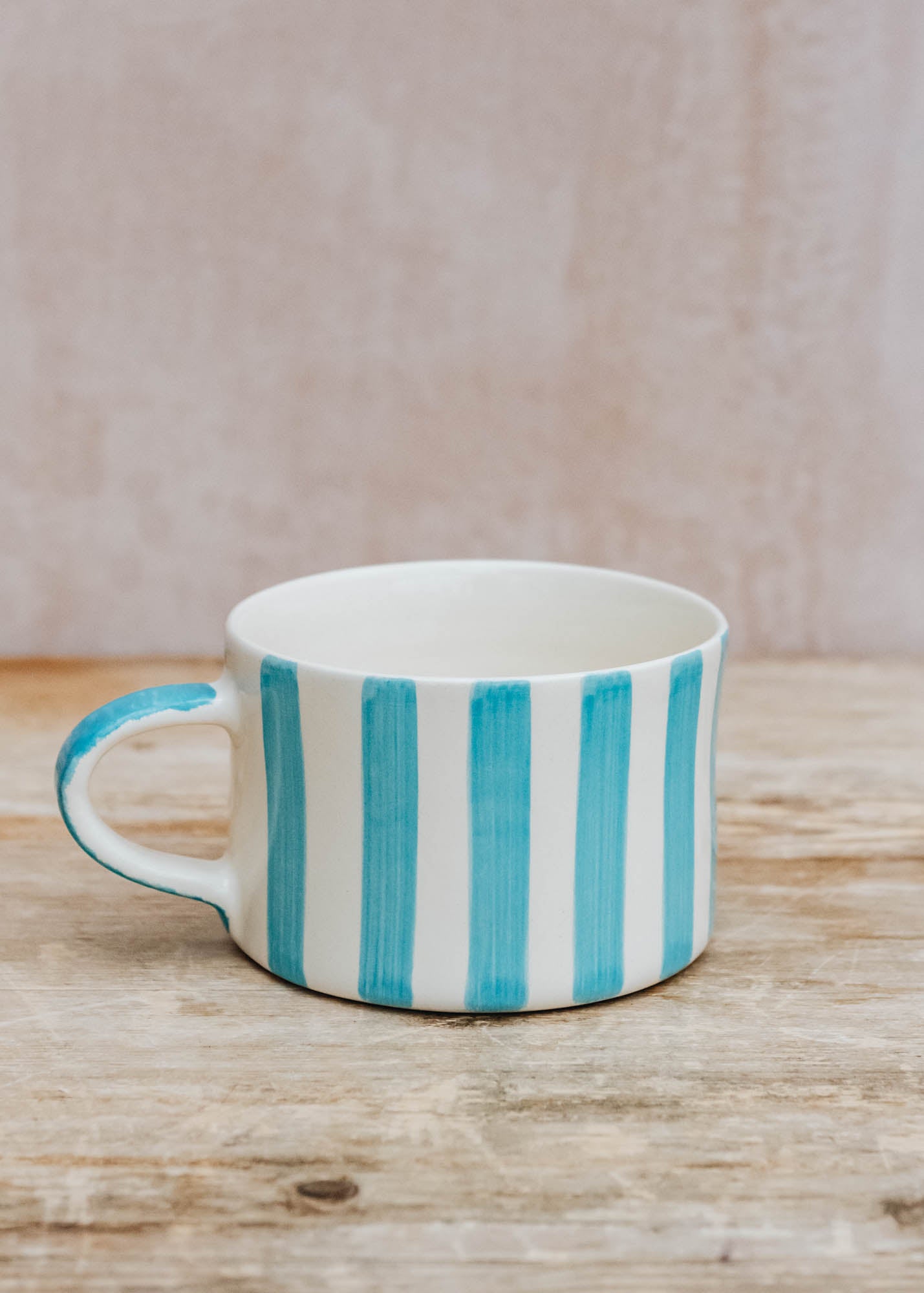 Musango Candy Stripe Mug in Turquoise | Burford Garden Co.