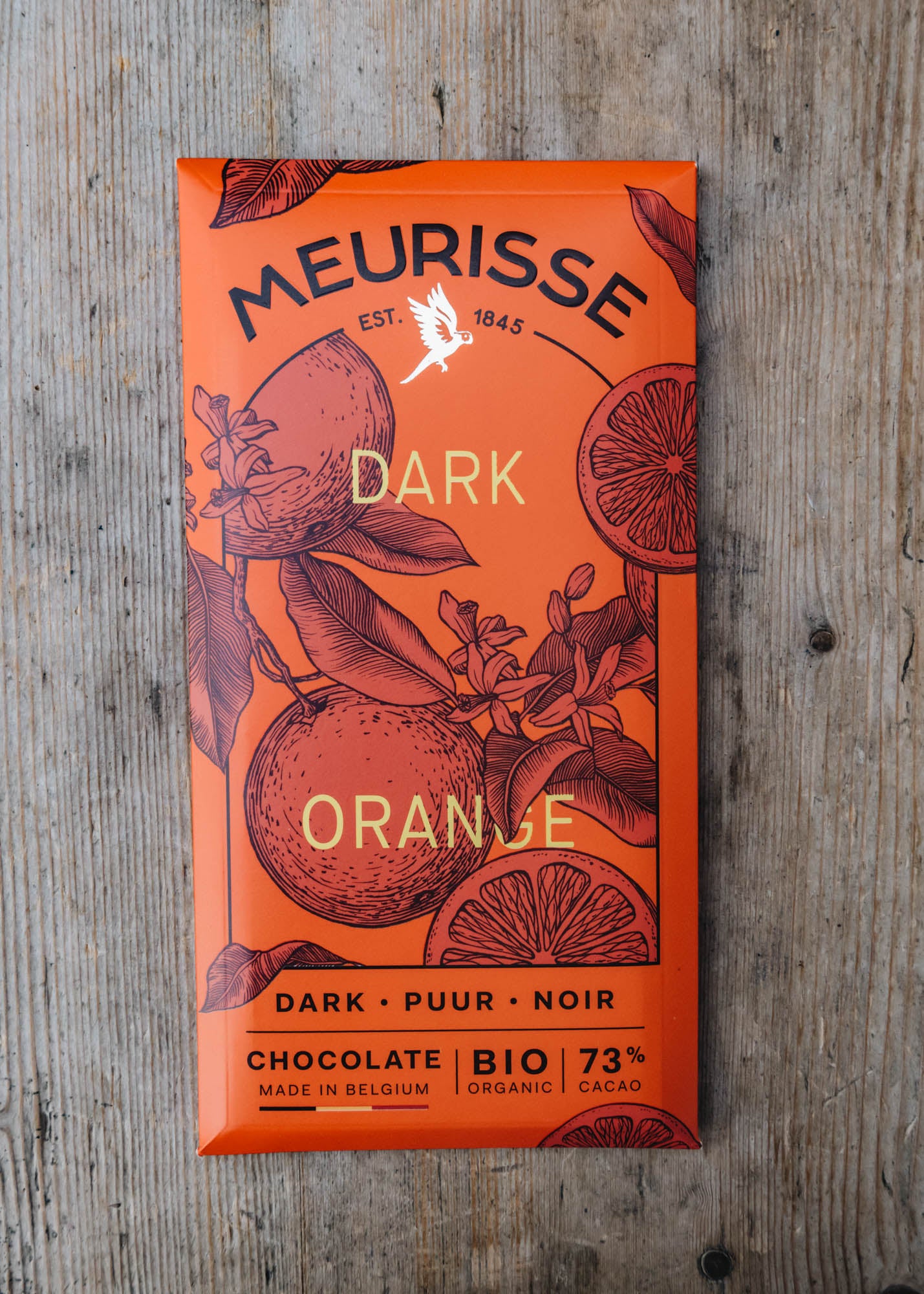 Meurisse Dark Chocolate Bar with Orange | Burford Garden Co.