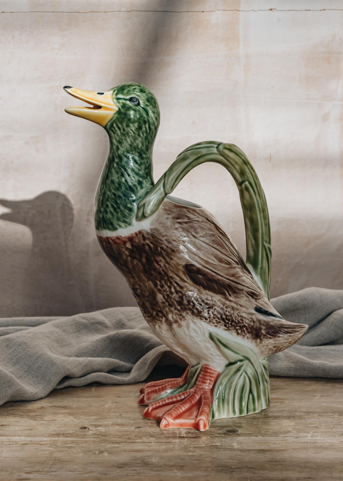 Bordallo Pinheiro Duck Pitcher | Burford Garden Co.