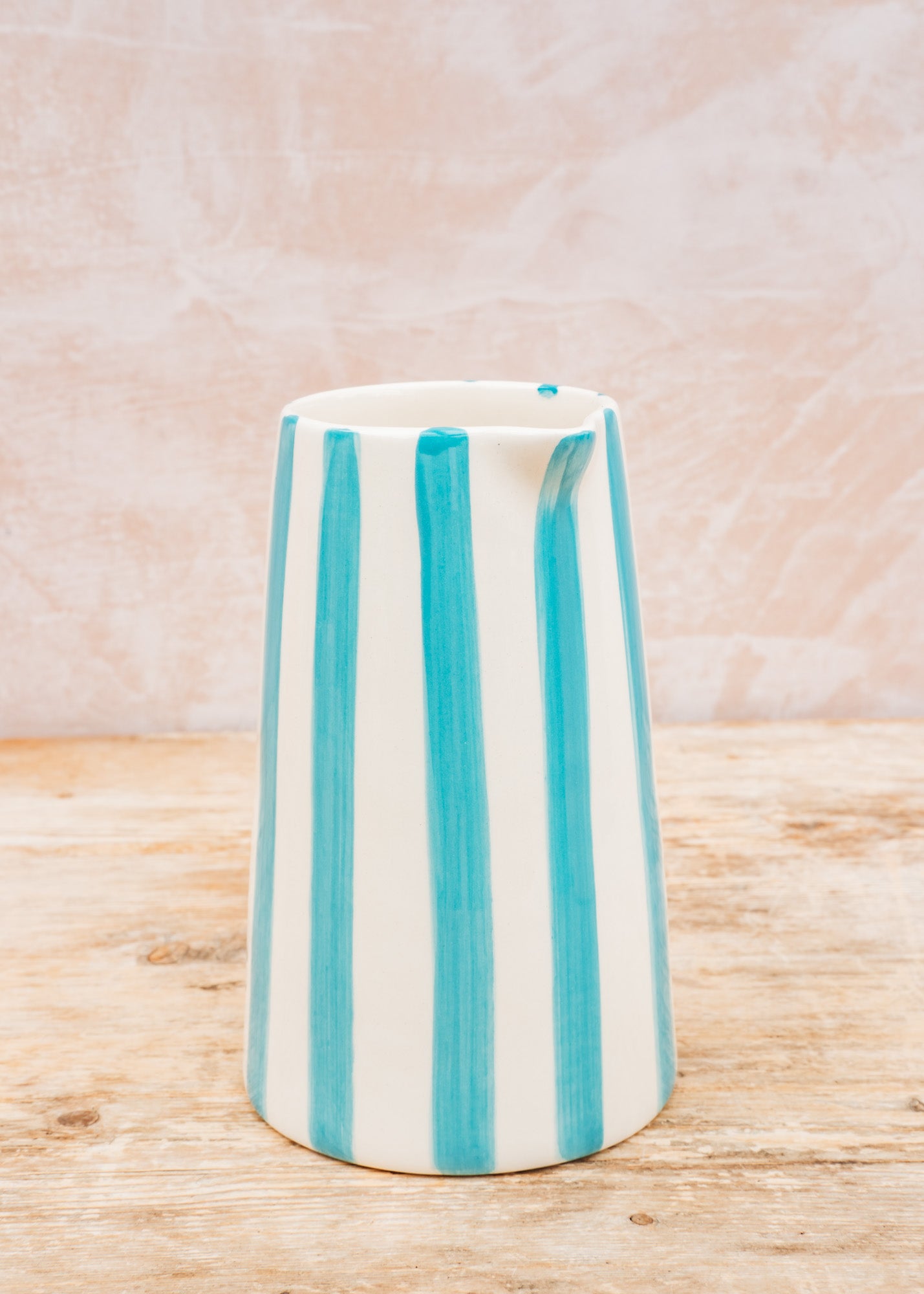 Candy Stripe Pitcher in Turquoise – Burford Garden Co.