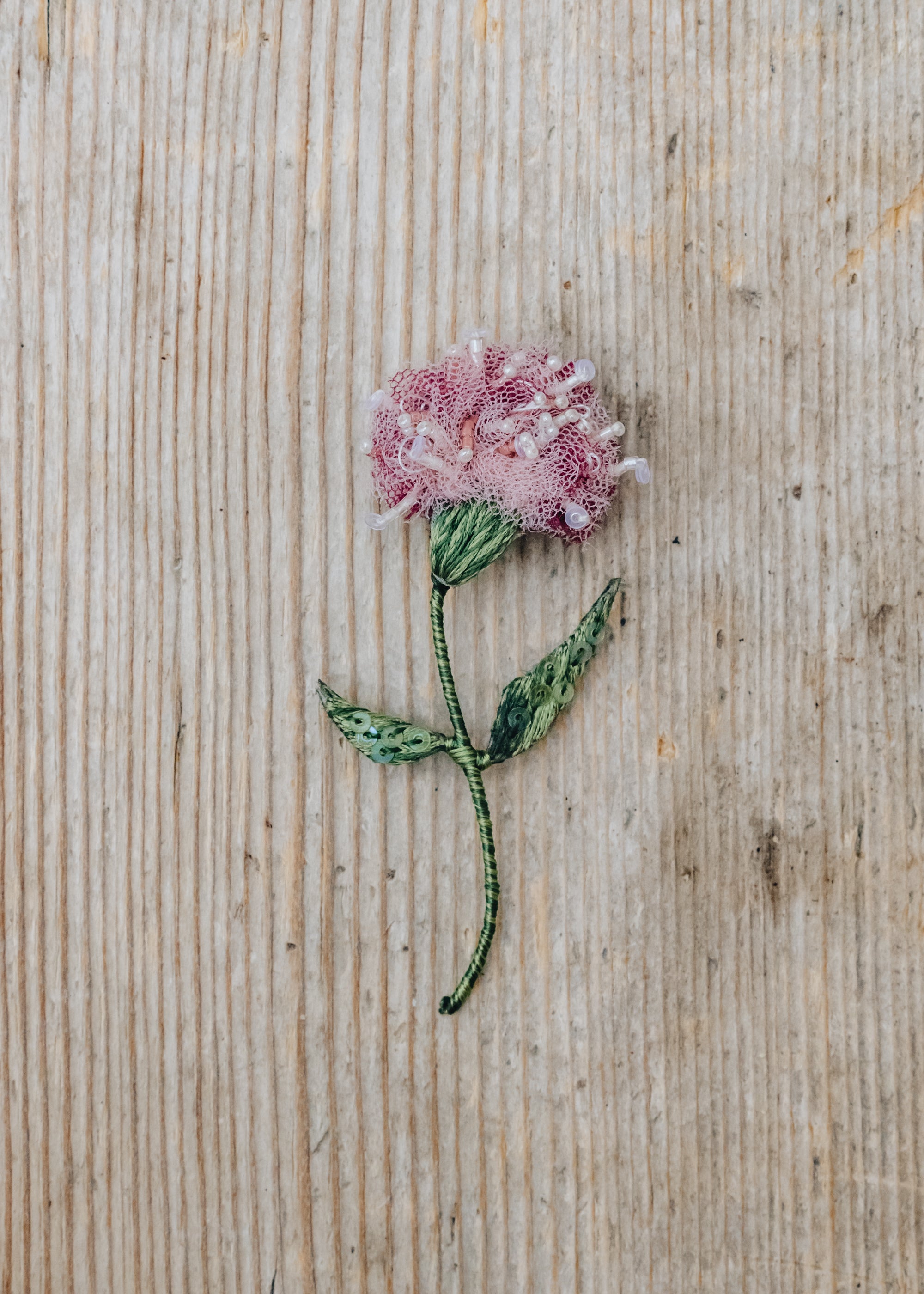 Trovelore Pink Carnation Brooch | Burford Garden Co.