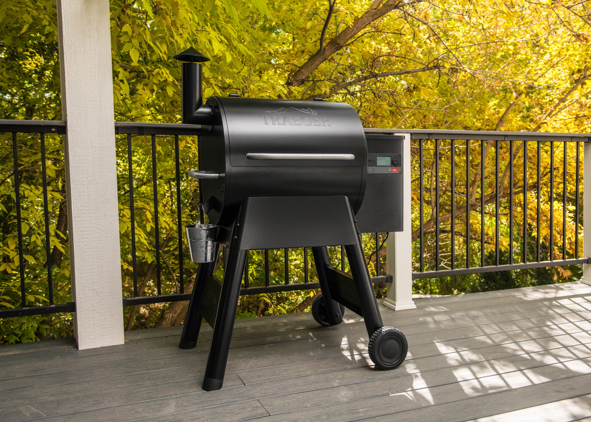 Traeger Pro 575 Wood Pellet Grill in Black with Pellet Sensor – Burford ...