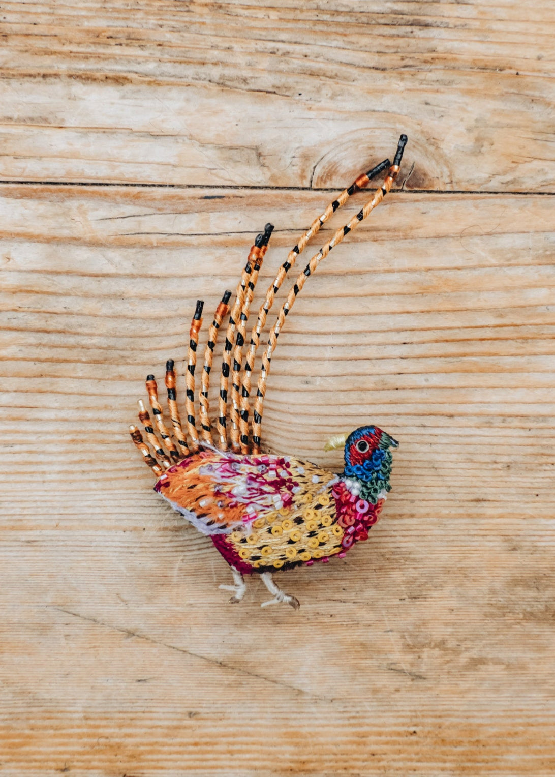 Ring Necked Pheasant Brooch – Burford Garden Co.