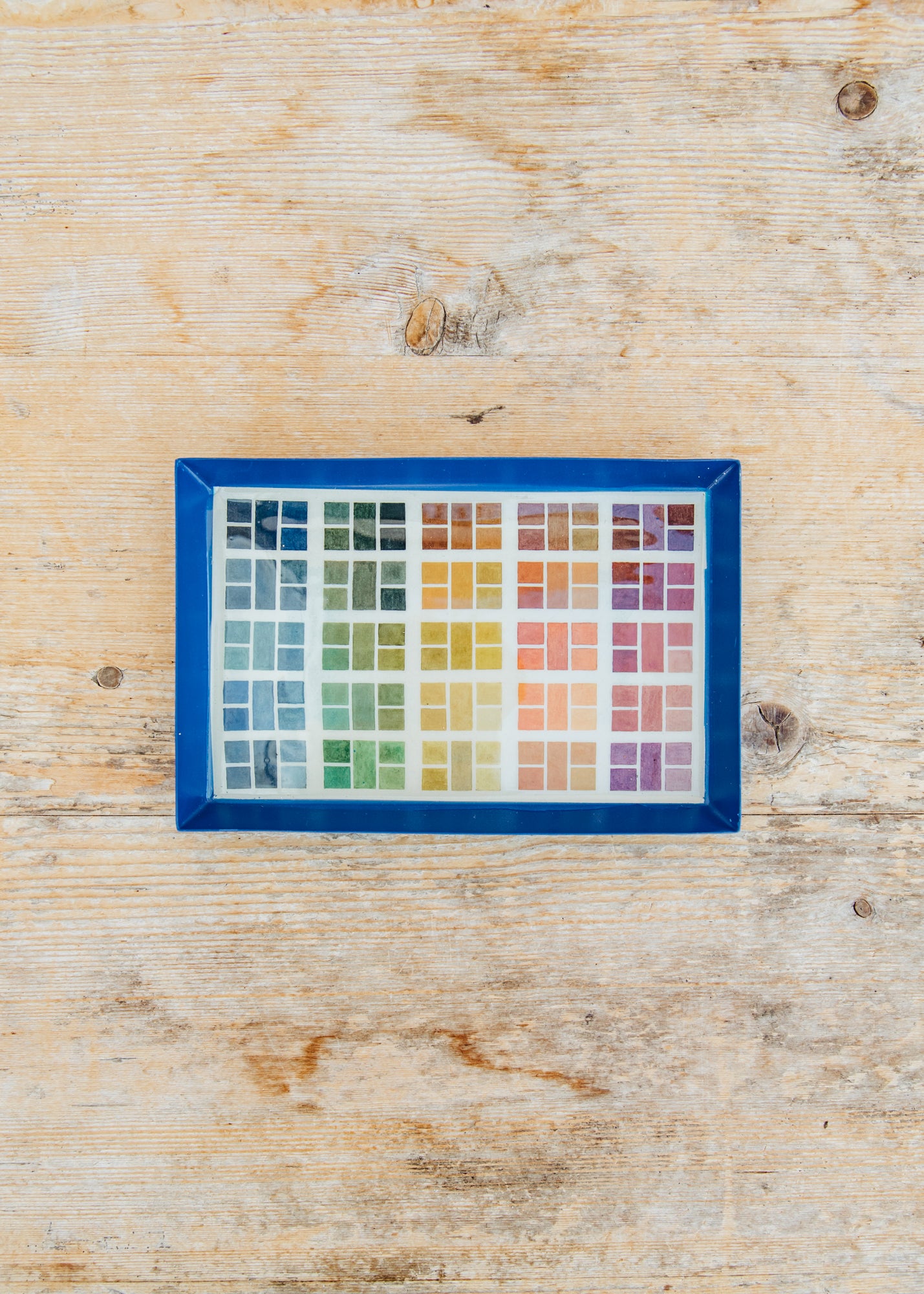 Watercolour Swatches Rectangular Enamel Tray – Burford Garden Co.