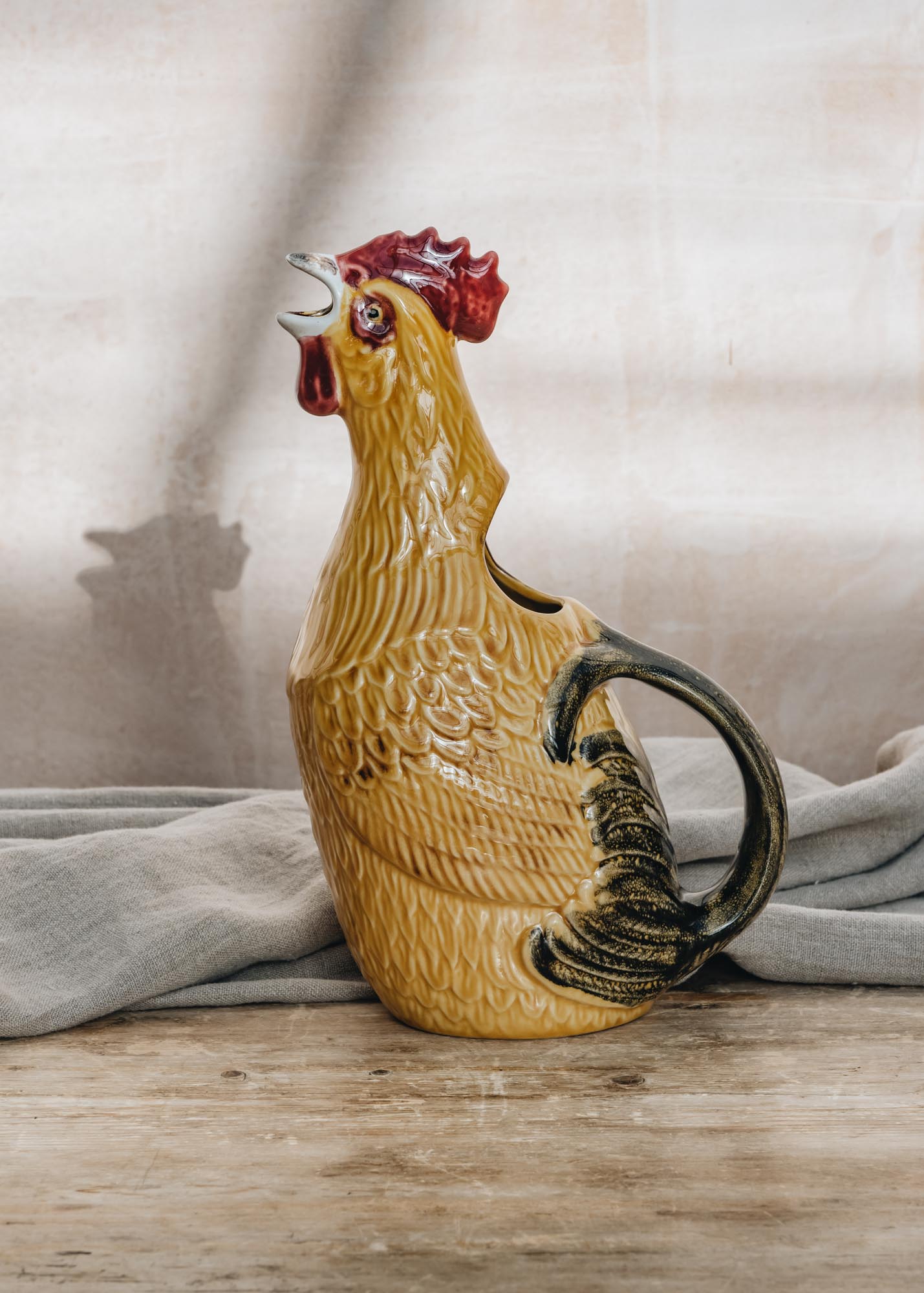 Bordallo Pinheiro Rooster Pitcher | Burford Garden Co.
