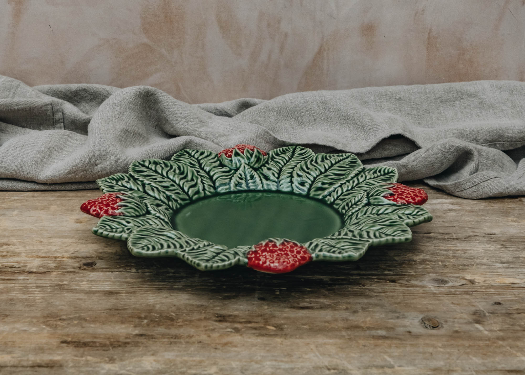Bordallo Pinheiro Strawberry Charger Plate | Burford Garden Co.