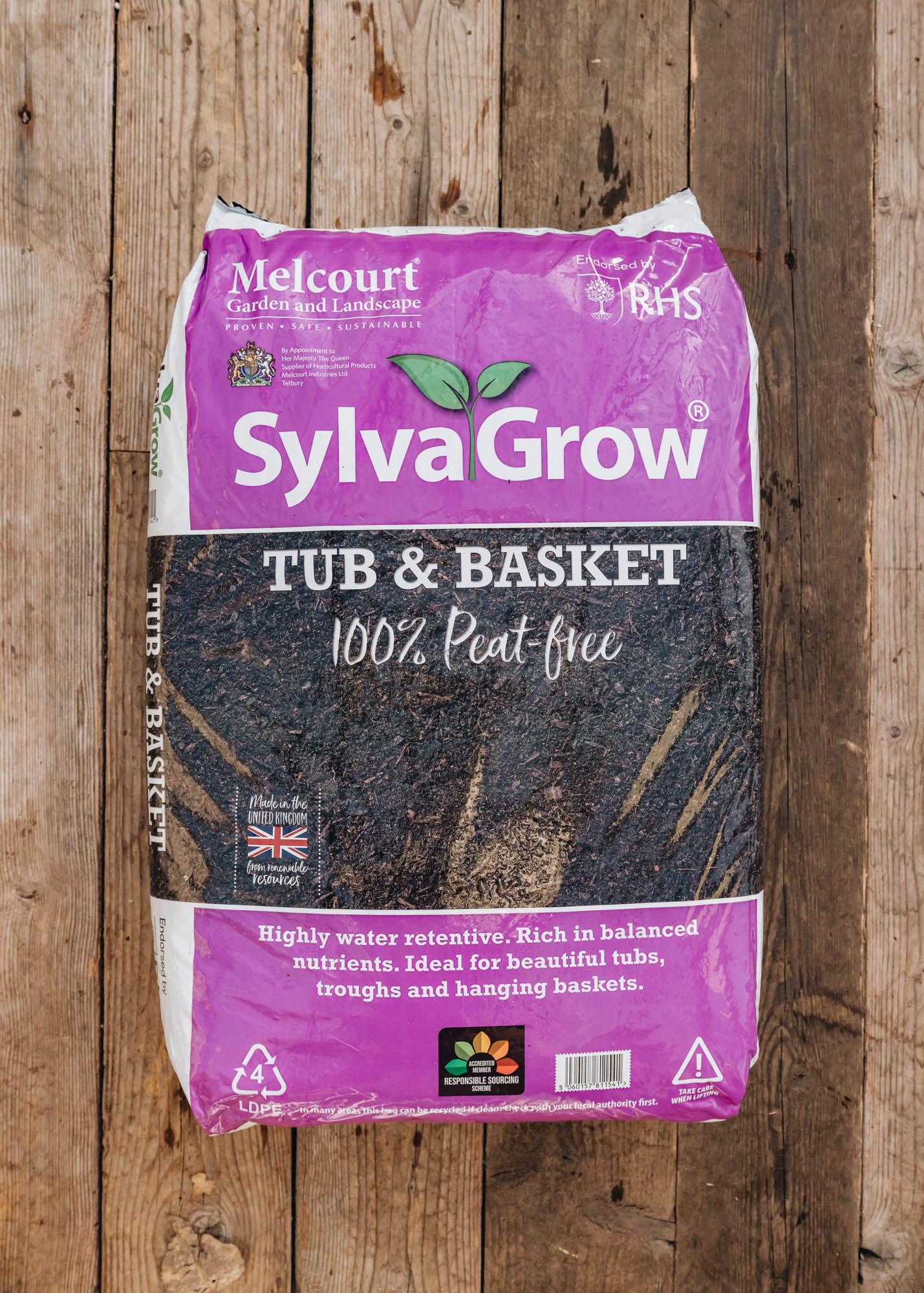 Melcourt Sylvagrow Tub and Basket Compost, 40l | Burford Garden Co.