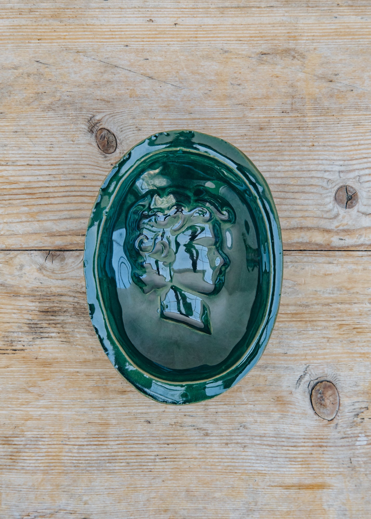 Venetico Marina Men's Green Soap Dish | Burford Garden Co.