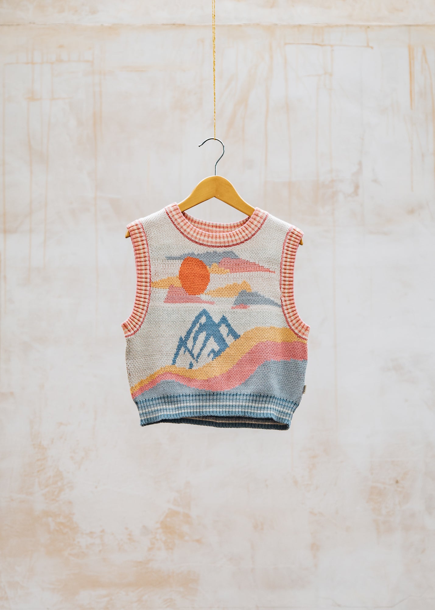 Children's Maria Jacquard Vest in Multi – Burford Garden Co.