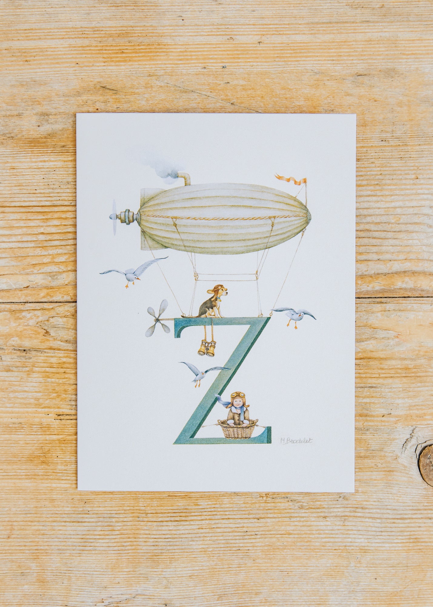 Letter Card Z, Zeppelin – Burford Garden Co.