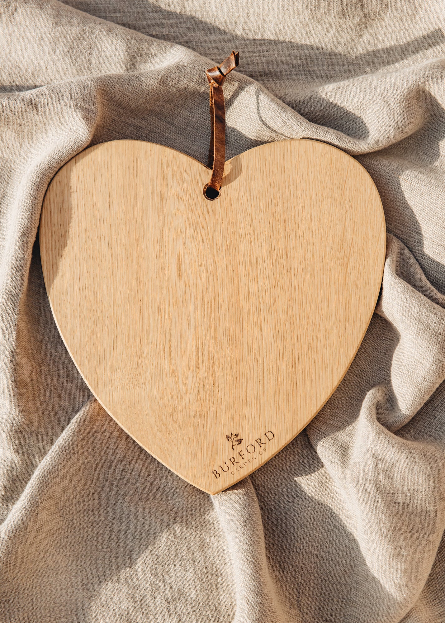 Oak Heart Shaped Cheese Board | Burford Garden Co.