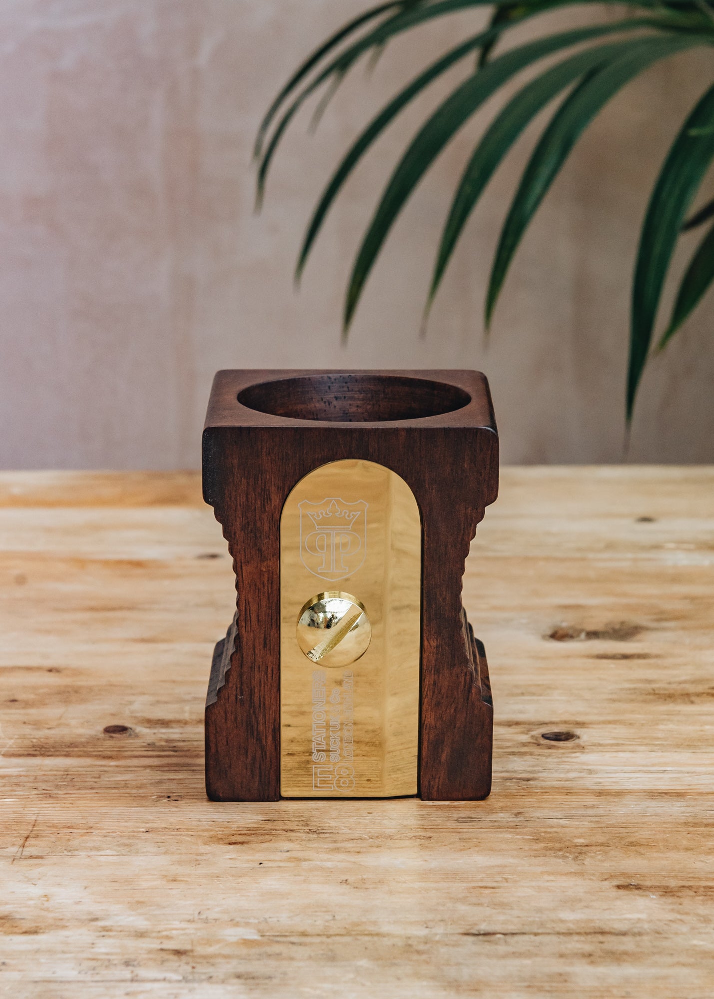 Sharpener Desk Tidy in Dark Wood | Gifts | Burford Garden Co.