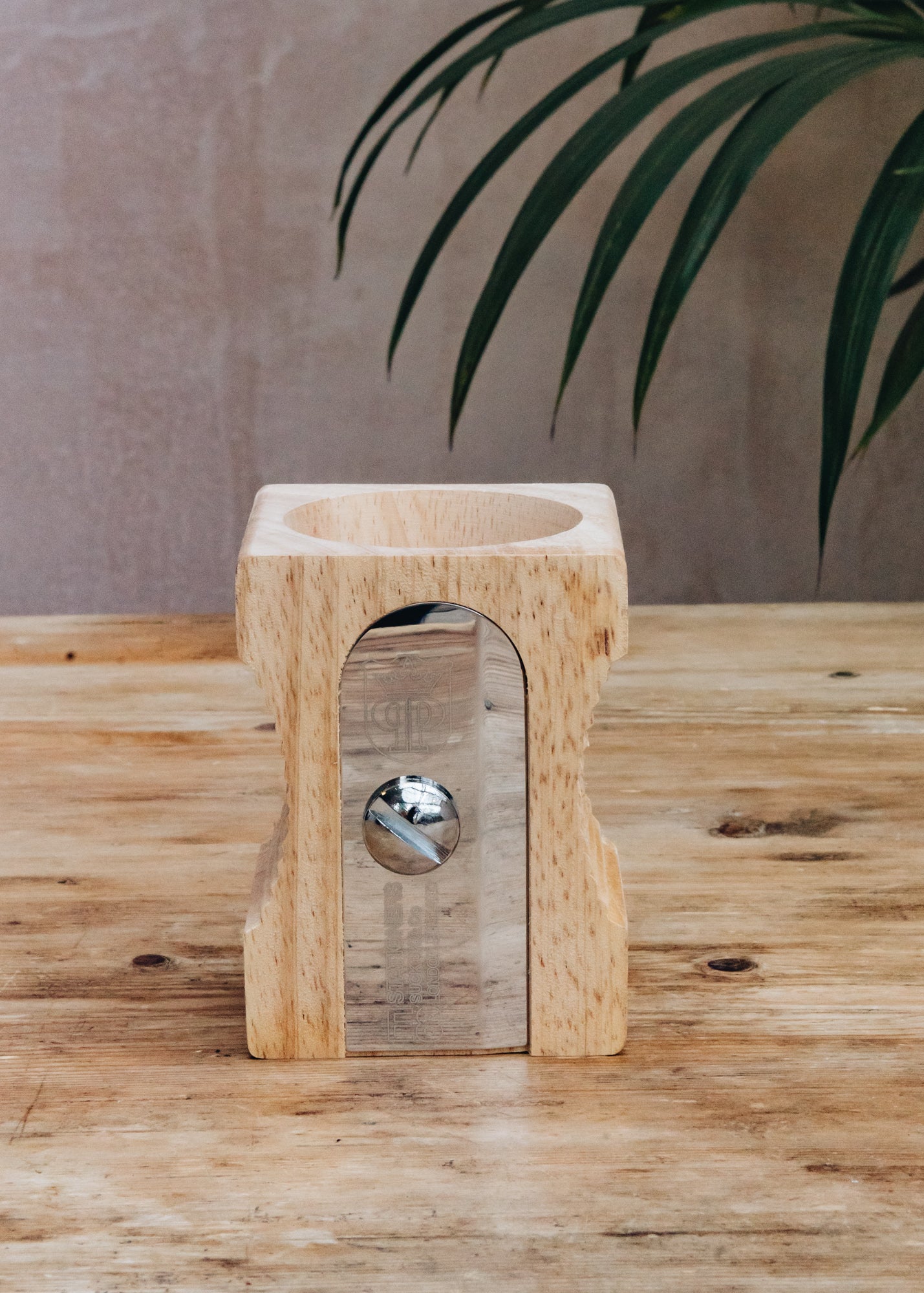Sharpener Desk Tidy in Light Wood | Gifts | Burford Garden Co.