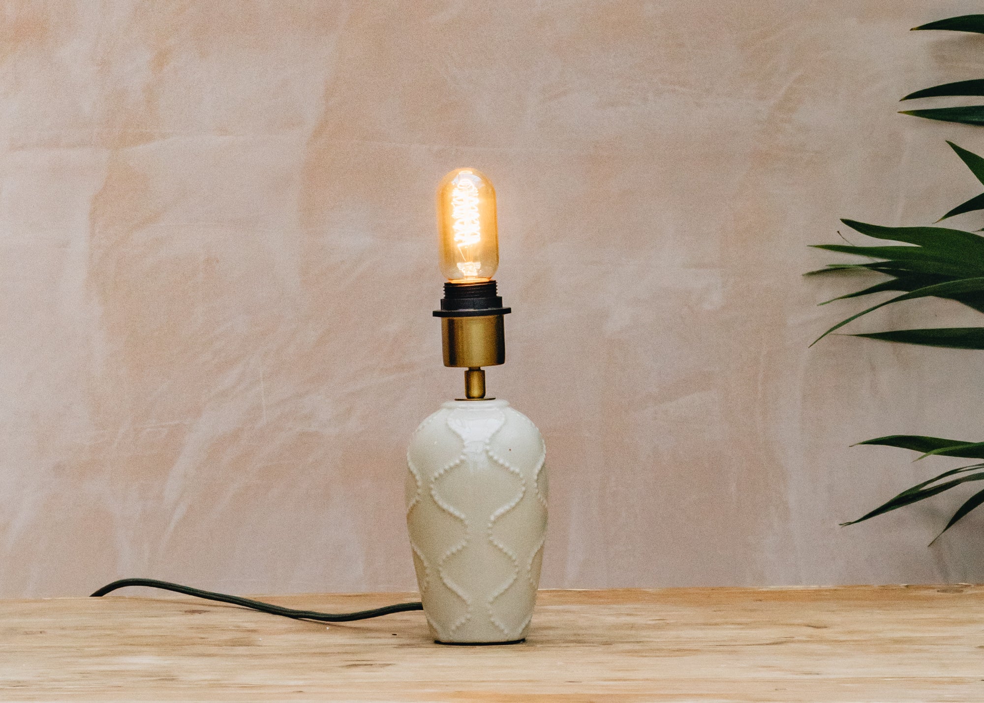 Buy Small Stone Bobcheck Lamp | Lighting | Burford Garden Co.