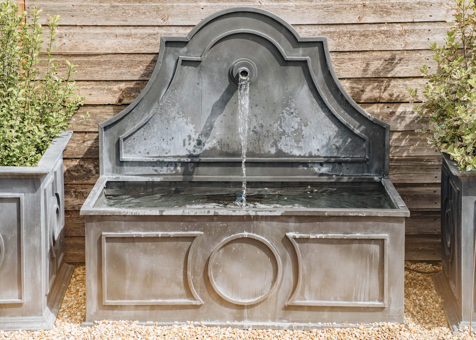 Tiber Square Zinc Water Feature | Burford Garden Co.