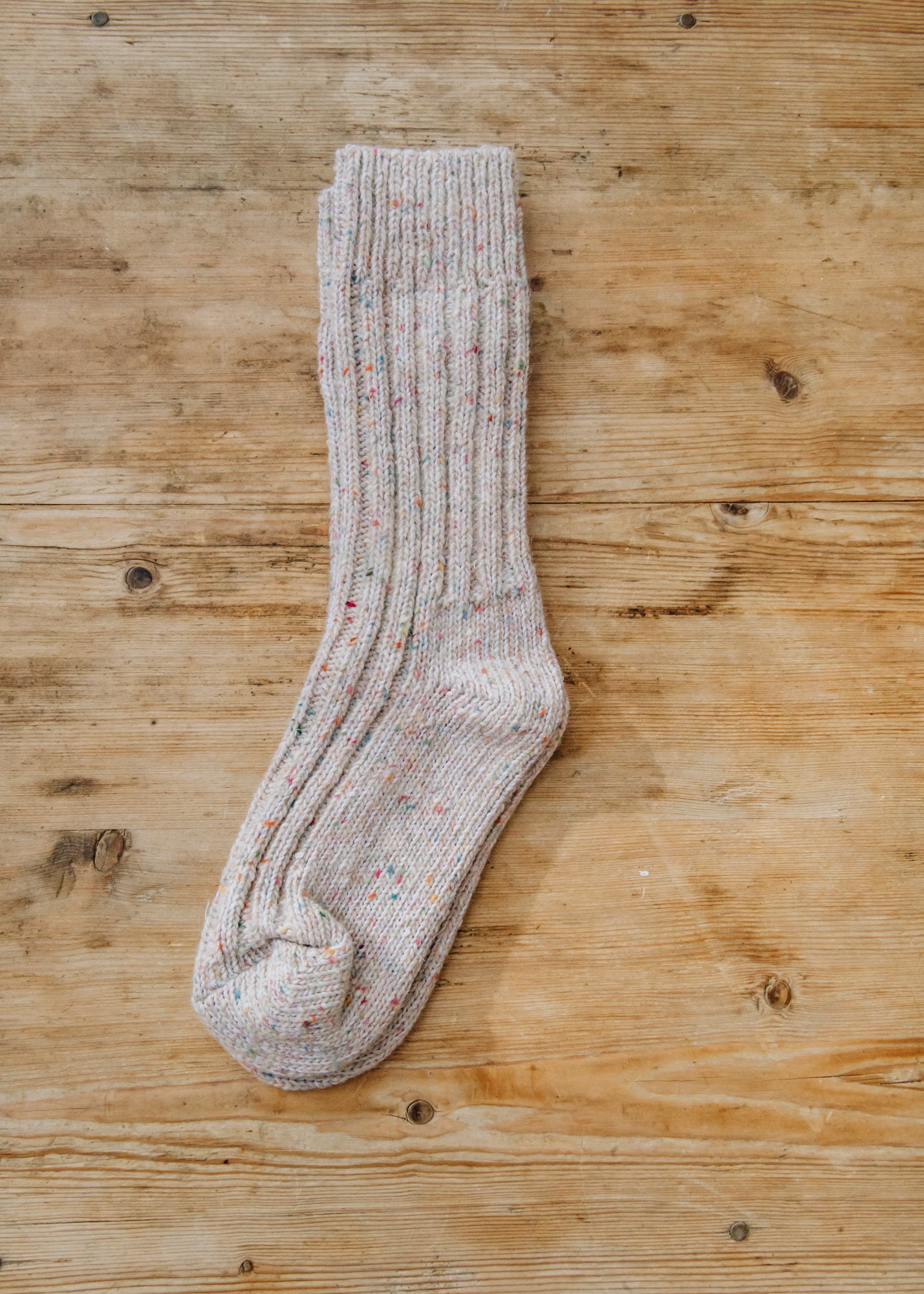 Traditional Socks in Natural Multi | Burford Garden Co.