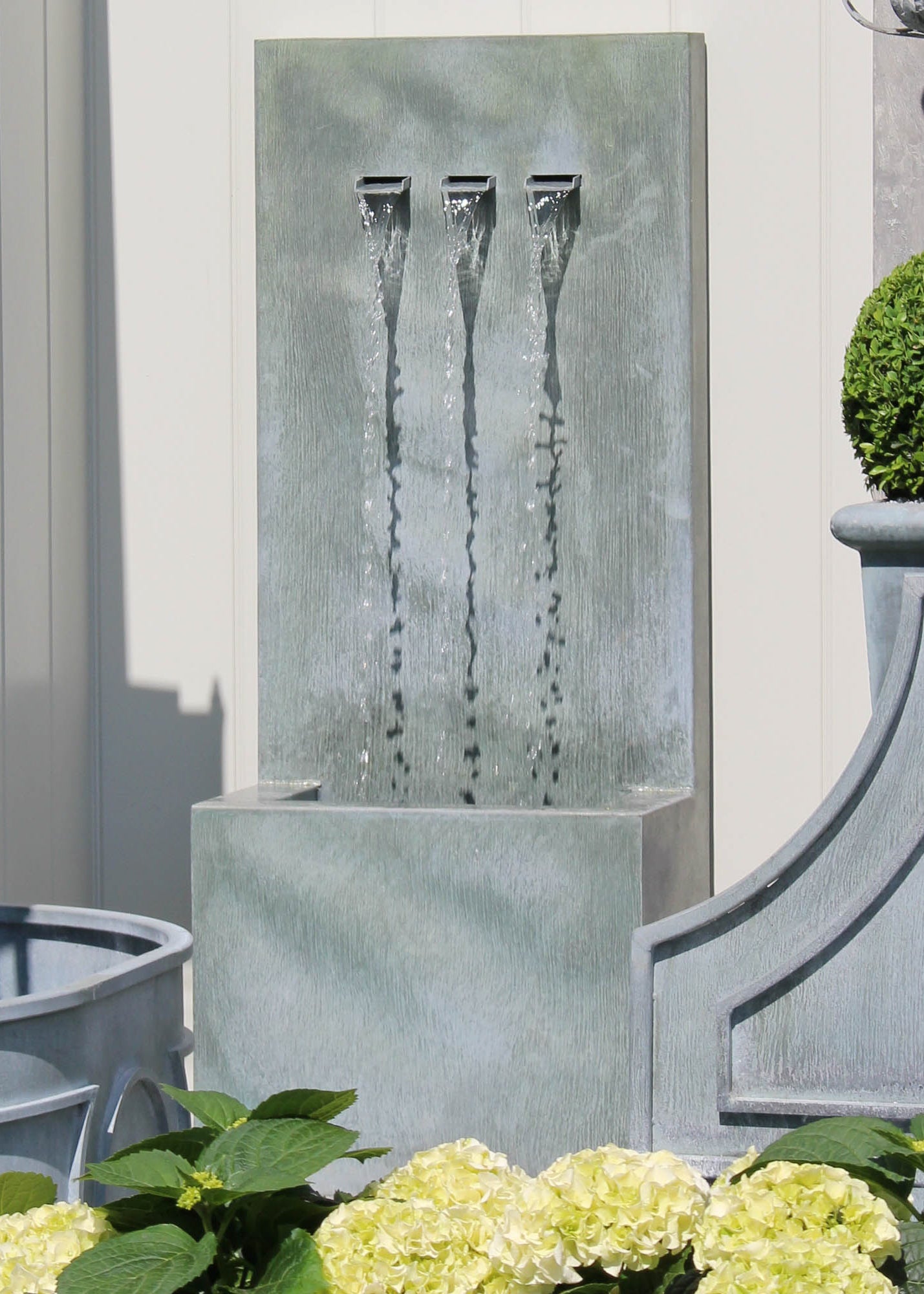 Buy Veneto Tall Zinc Water Feature | Water Features | Burford Garden ...
